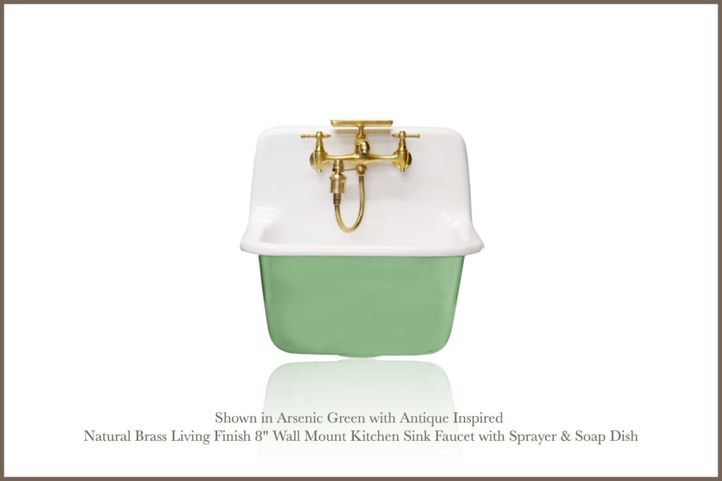 Vintage Style Deep Utility Sink Antique Inspired High Back Cast Iron ...