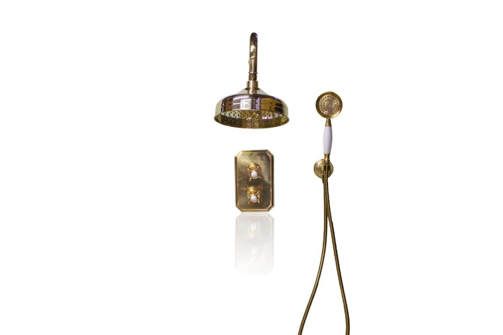 Victorian 20-WMF-SWR-CR Wall Mount Shower & Hand Held Shower Set ...
