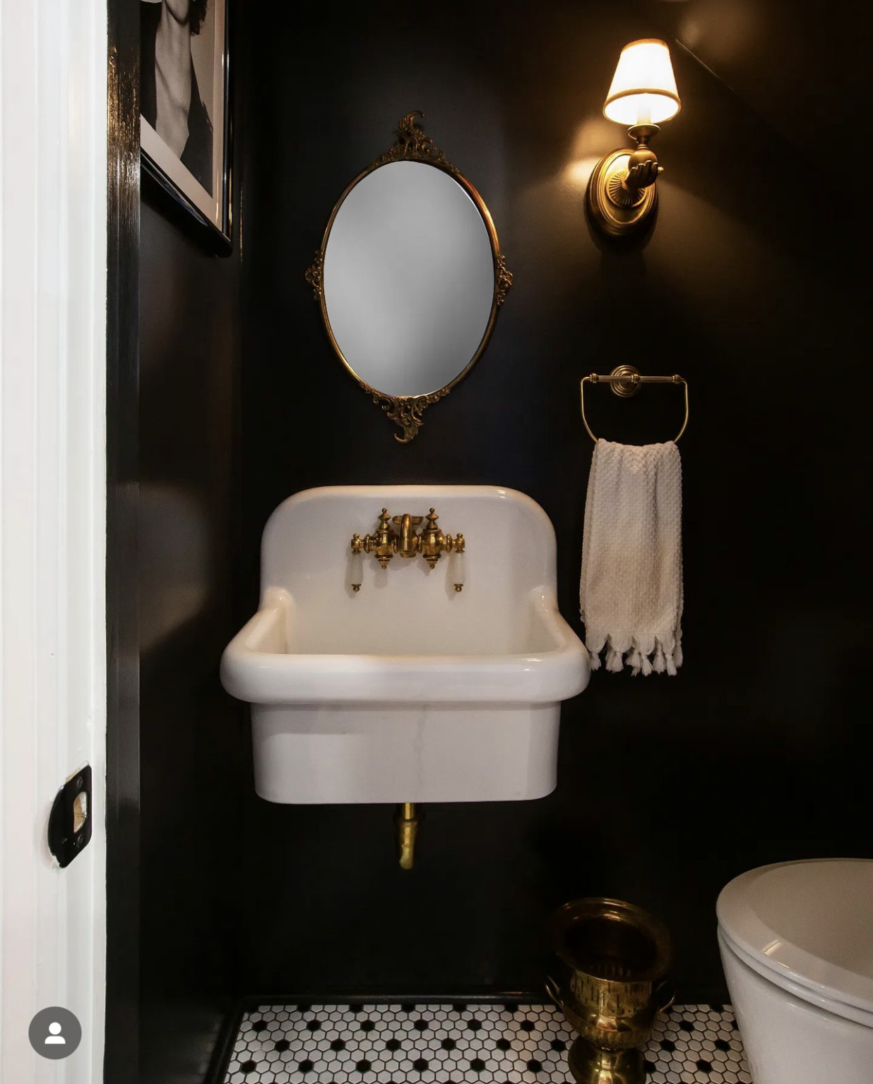 NEW Small Wall Mount High Back Bath Sink Antique Inspired Deep Basin ...