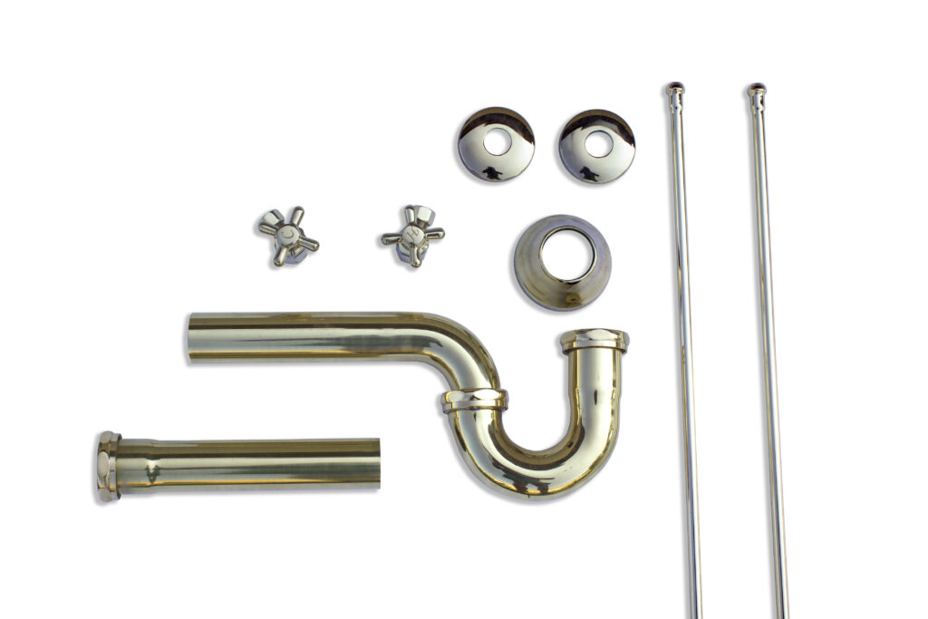 WatermarkFixtures Seven Piece Kitchen Sink Water Supply and Trim Kit 1. ...