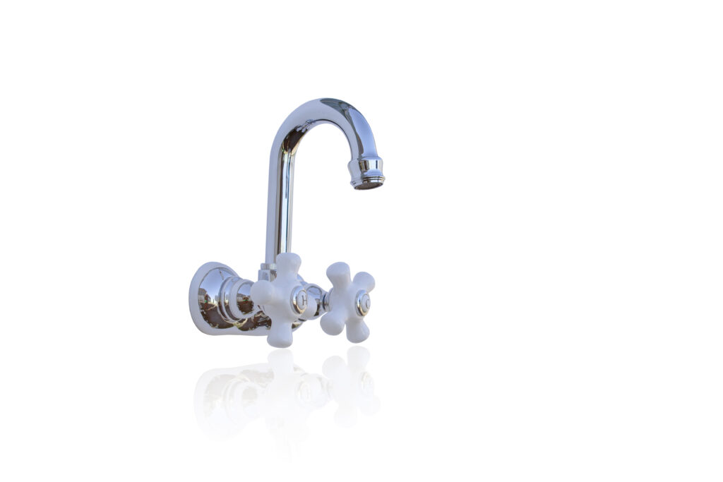 Arched Spout 3 3/8ths Small Wall Mount Gooseneck Faucet 22-WMF-BF-338 ...